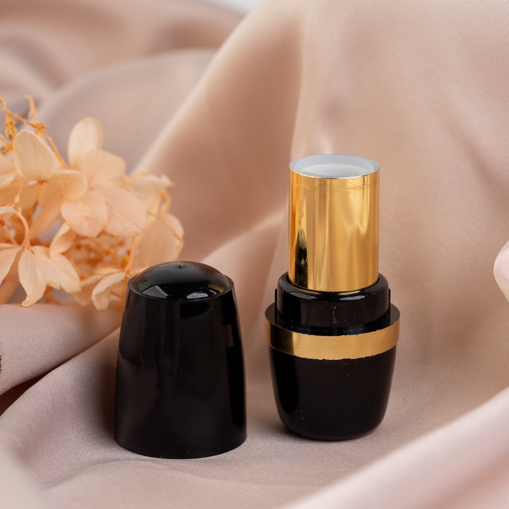 Jual Pot Wadah Lipstik Beauty Gentong Runcing Botol Kosong Hitam Gold ...