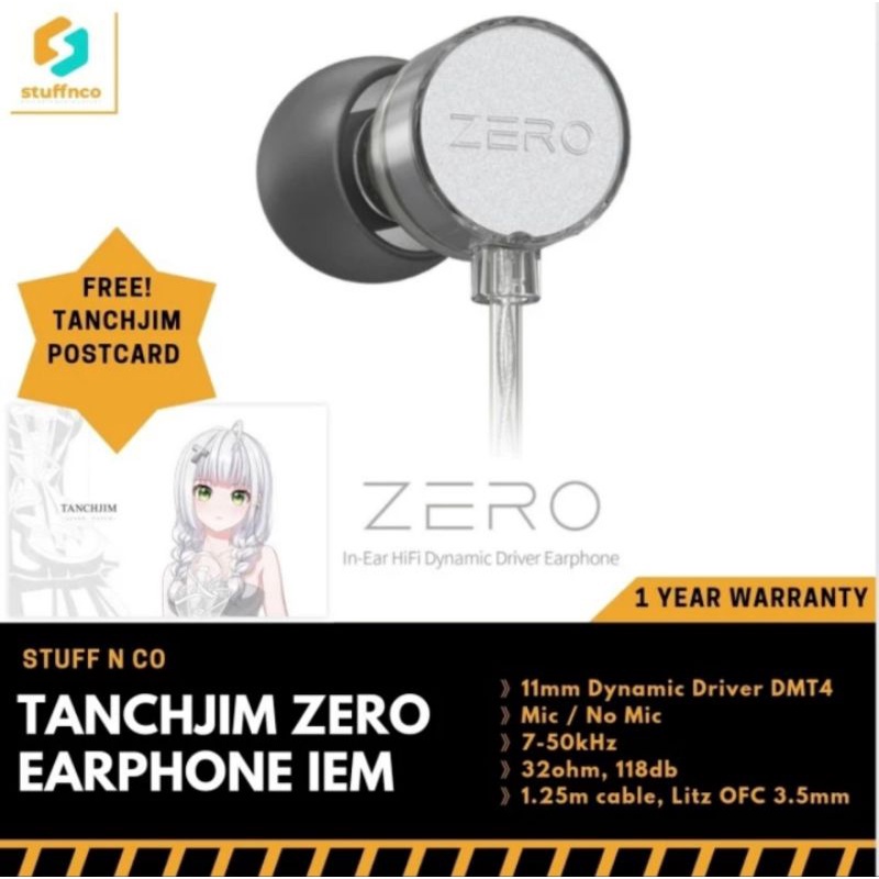 Jual [Mic] Tanchjim Zero Earphone IEM Dynamic Driver | Shopee Indonesia