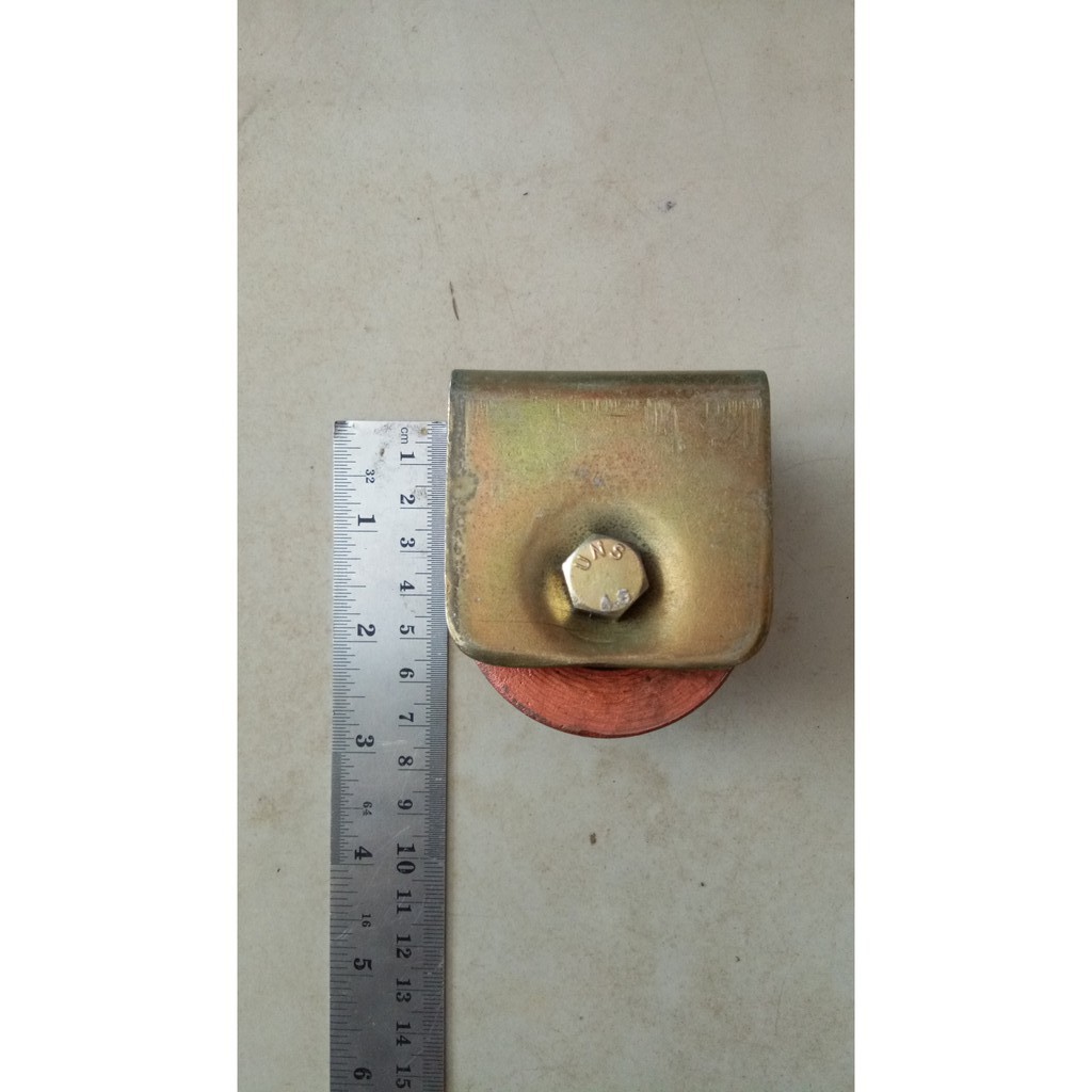 Jual roda bubut besi as roda pintu gerbang ukuran 6 cm rell siku roda ...