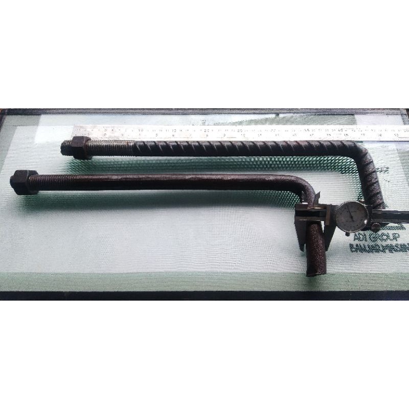 Jual Baut Angkur L 7/8x40cm (22mm x 40cm) + Mur Bahan Besi Betoneser ...