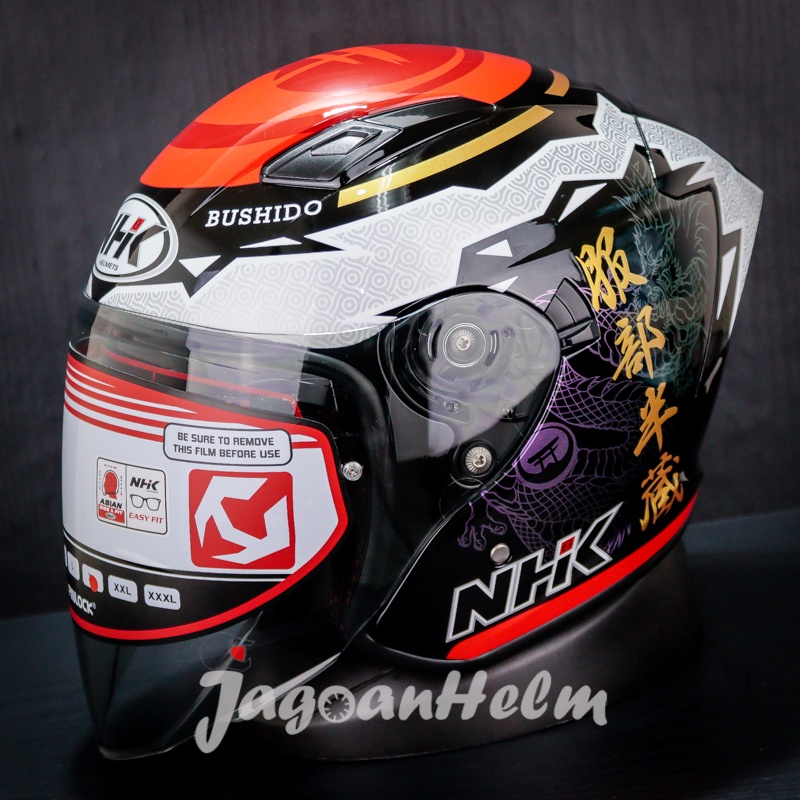 Jual NHK HELM S1 GP PRO MIHAIL | BLACK RED | GPPRO DOUBLE VISOR ...