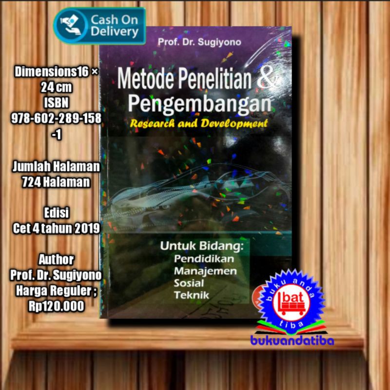 Jual METODE PENELITIAN DAN PENGEMBANGAN - Prof. Dr. Sugiyono | Shopee ...