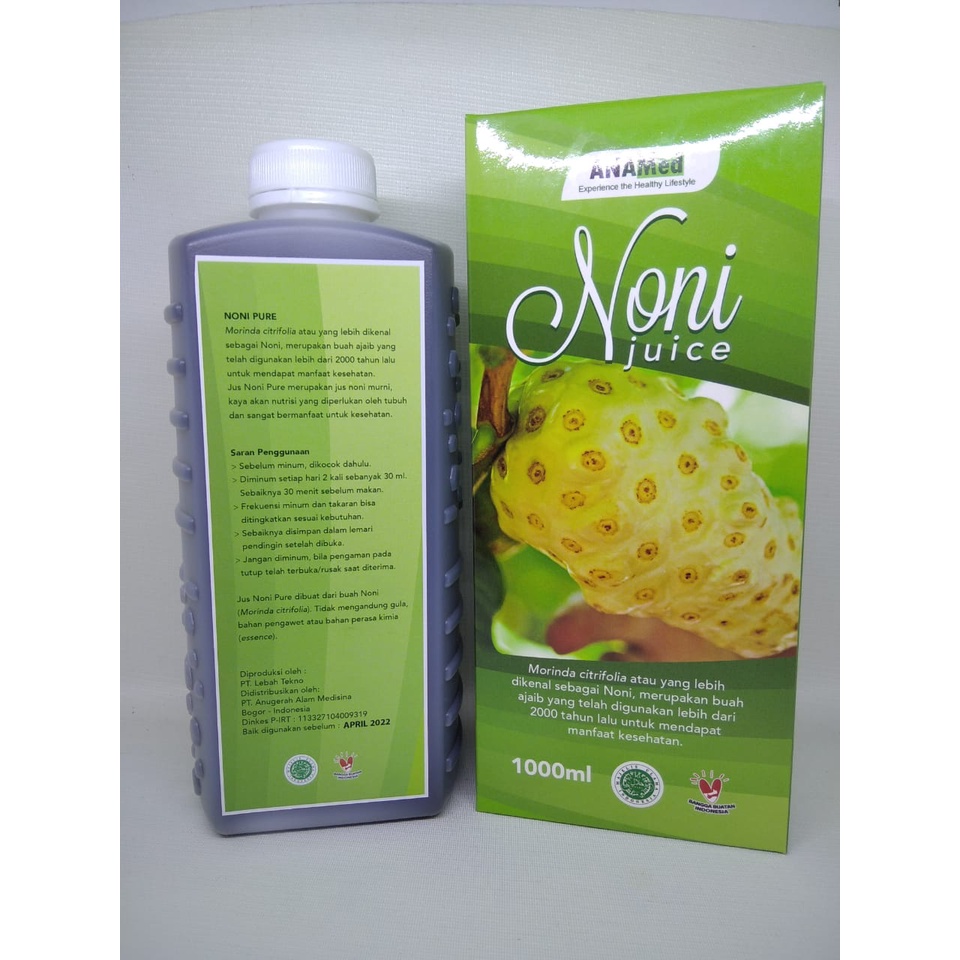 Jual Noni Pure Anamed Jus Juice Mengkudu Noni obat Herbal Stroke ...
