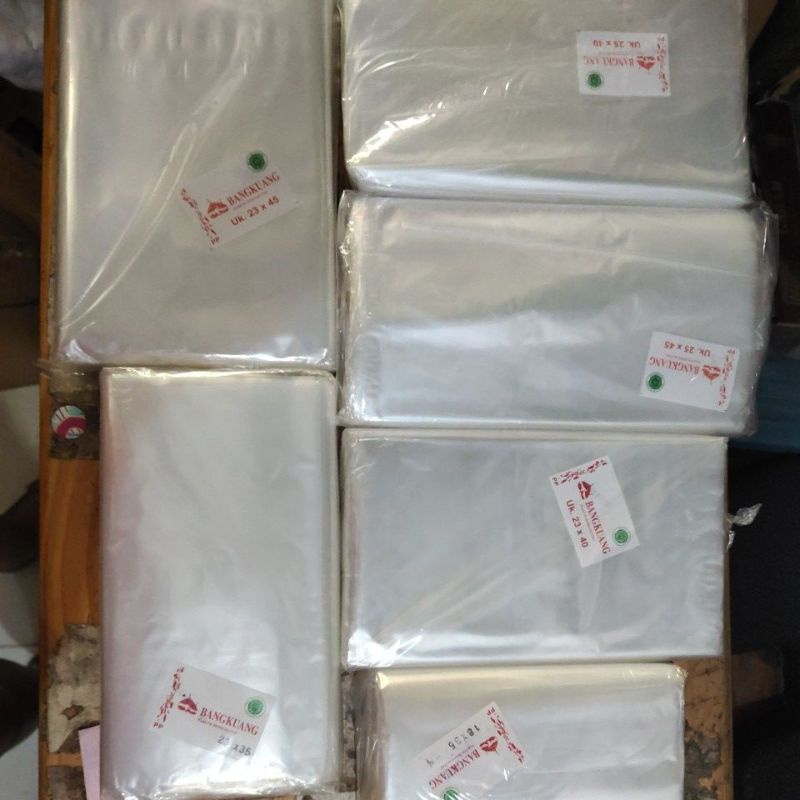 Jual pp bangkuang plastik pp bening 03 17x25/17x35/ 18x35/ 20x30/ 20x40 ...
