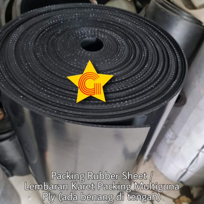 Jual Karpet Karet Packing Rubber Sheet Roll 5mm x 1m x 10m Ply | Shopee Indonesia