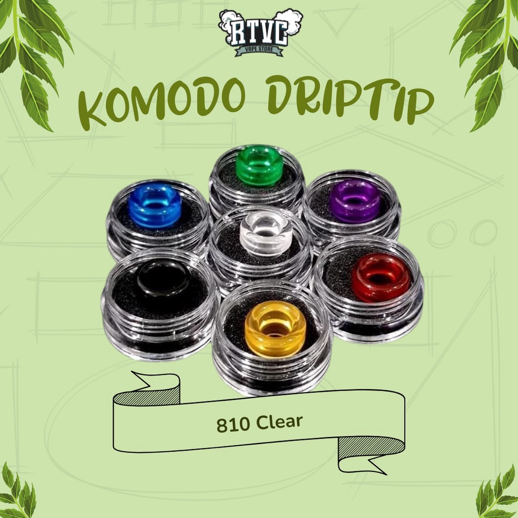 Jual Komodo Drip Tip 810 Clear Series Authentic | Shopee Indonesia