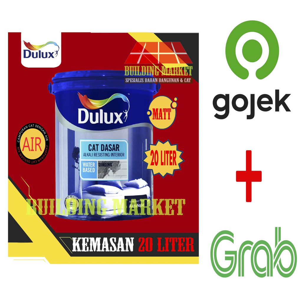 Jual CAT DASAR DULUX ALKALI RESISTING INTERIOR WATER BASED 20 LITER | Shopee Indonesia