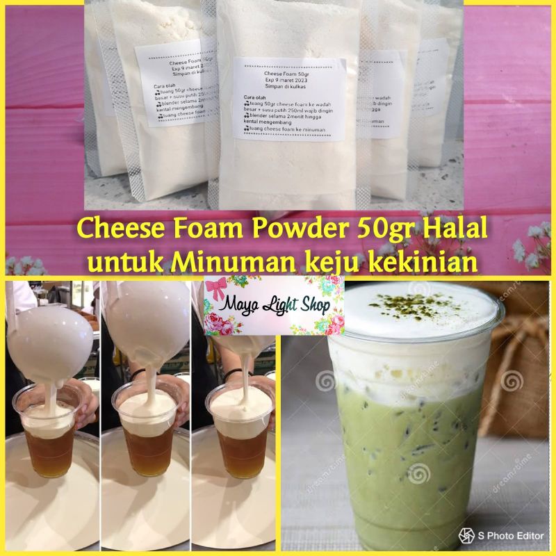 Jual Cheese Foam drink Powder 50gr white cheese kerry keju putih drink ...