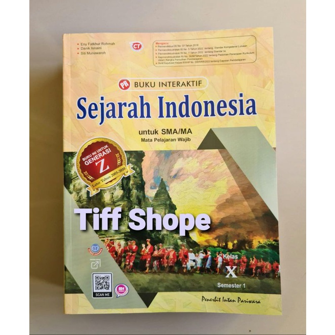 Jual Buku PR/LKS interaktif sejarah indonesia kelas X, 10 semester 1 (K13 revisi) tahun 2022 ...