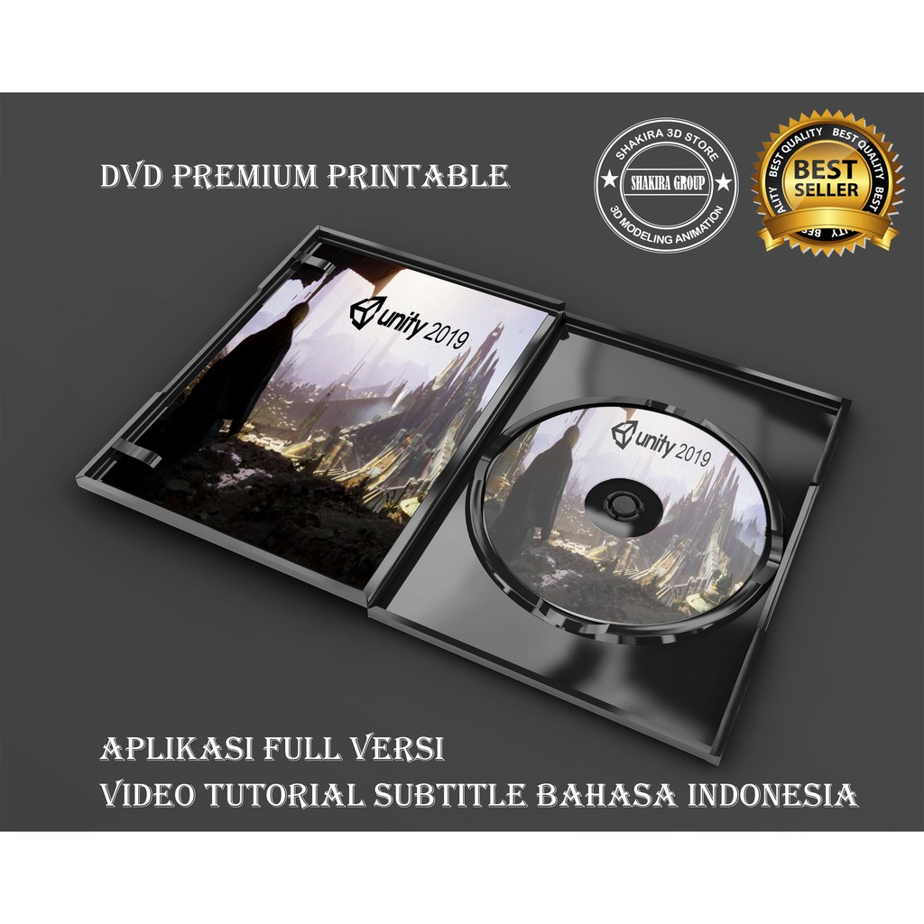 Jual DVD Unity 2019 Pro 3D Game Development plus Tutorial Dasar sampai ...