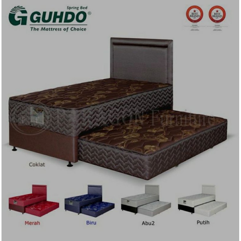 Jual SET GUHDO 2in1 Springbed Single Size - Ranjang Susun - Tempat Tidur Tingkat - Kasur ...