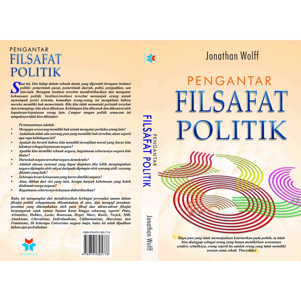 Jual Buku Original Pengantar Filsafat Politik Perguruantinggi Sosial