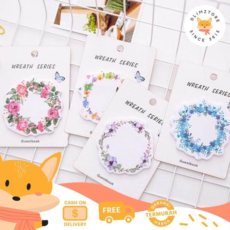Jual [DZ] ST144 - Memo Note / Sticky Notes Bunga Flower | Shopee Indonesia
