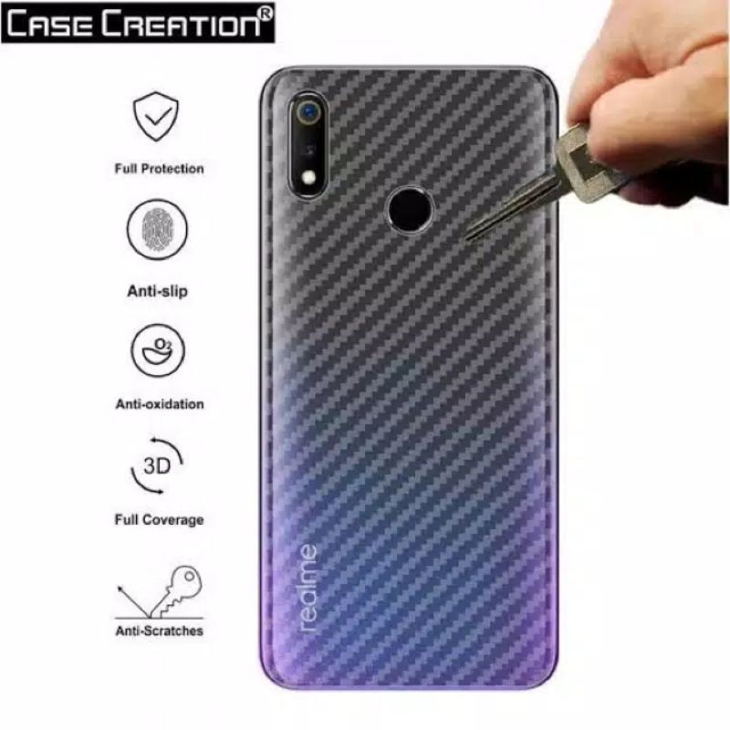 Jual GARSKIN STICKER CARBON BACK ALL TYPE SAMSUNG Samsung A51/A71/Realme 5i/Realme XT/REALME C2 ...
