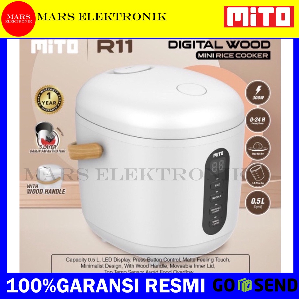 Jual RICE COOKER MITO R11 / 0,5 LITER / RICE COOKER DIGITAL MINI MITO ...