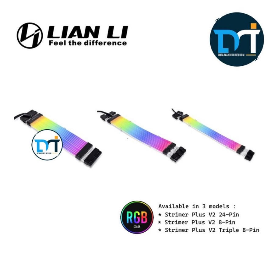 Jual Lian Li Strimer Plus V2 - 8-Pin Triple ARGB Extension Cable ...