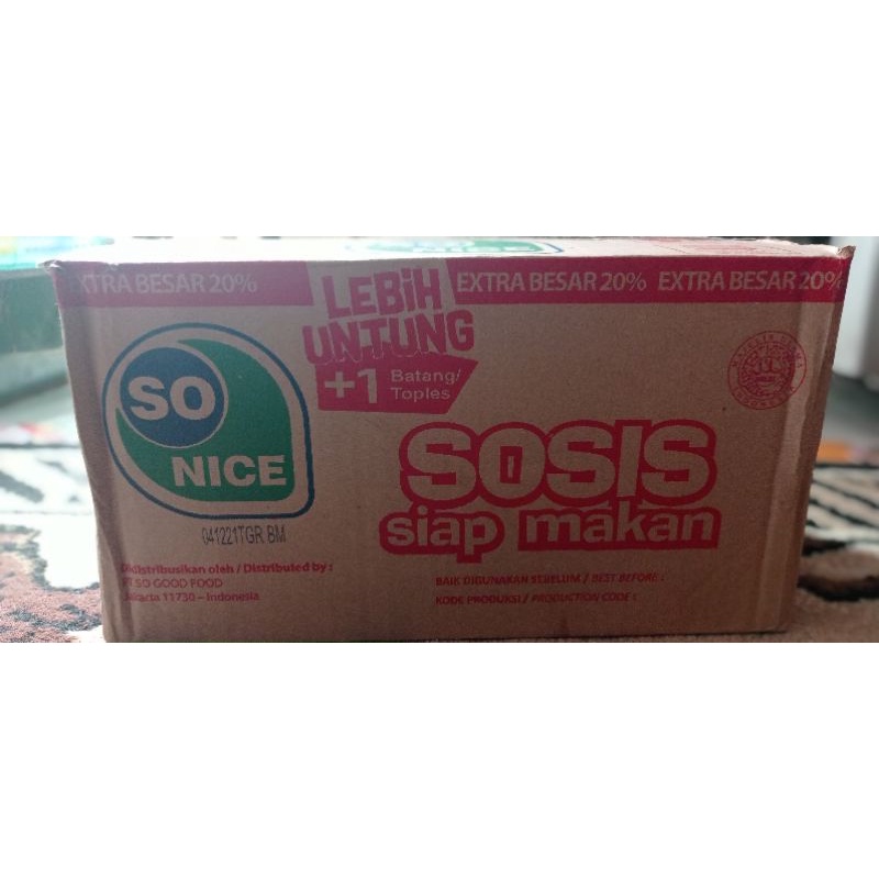 Jual Sosis So Nice Siap Makan 21g 1 Dus 6 Toples | Shopee Indonesia