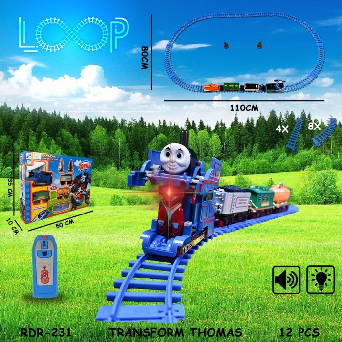 Jual RC Kereta Api Robot Thomas Train Track Mainan Remote Control ...