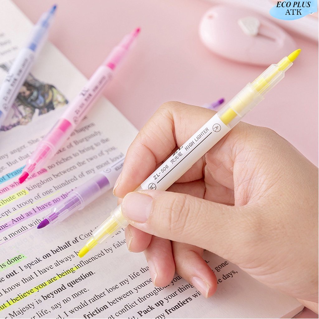 Jual Highlighter Stabilo 2 Arah Isi 6 warna Colorful Double Head ...