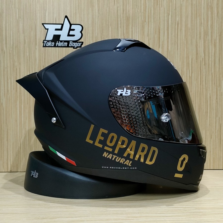 Jual RSV FF500 Black DOFF visor SILVER spoiler GPR stiker Leopard GOLD ...