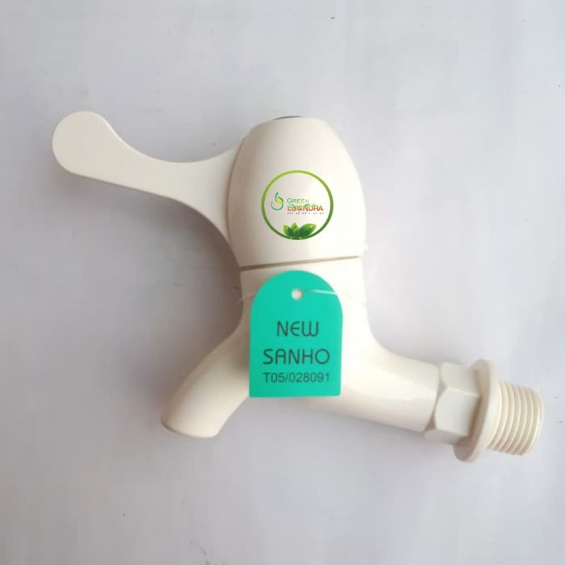 Jual Keran Kran Air PVC New Sanho 1/2 inch Engkol | Shopee Indonesia