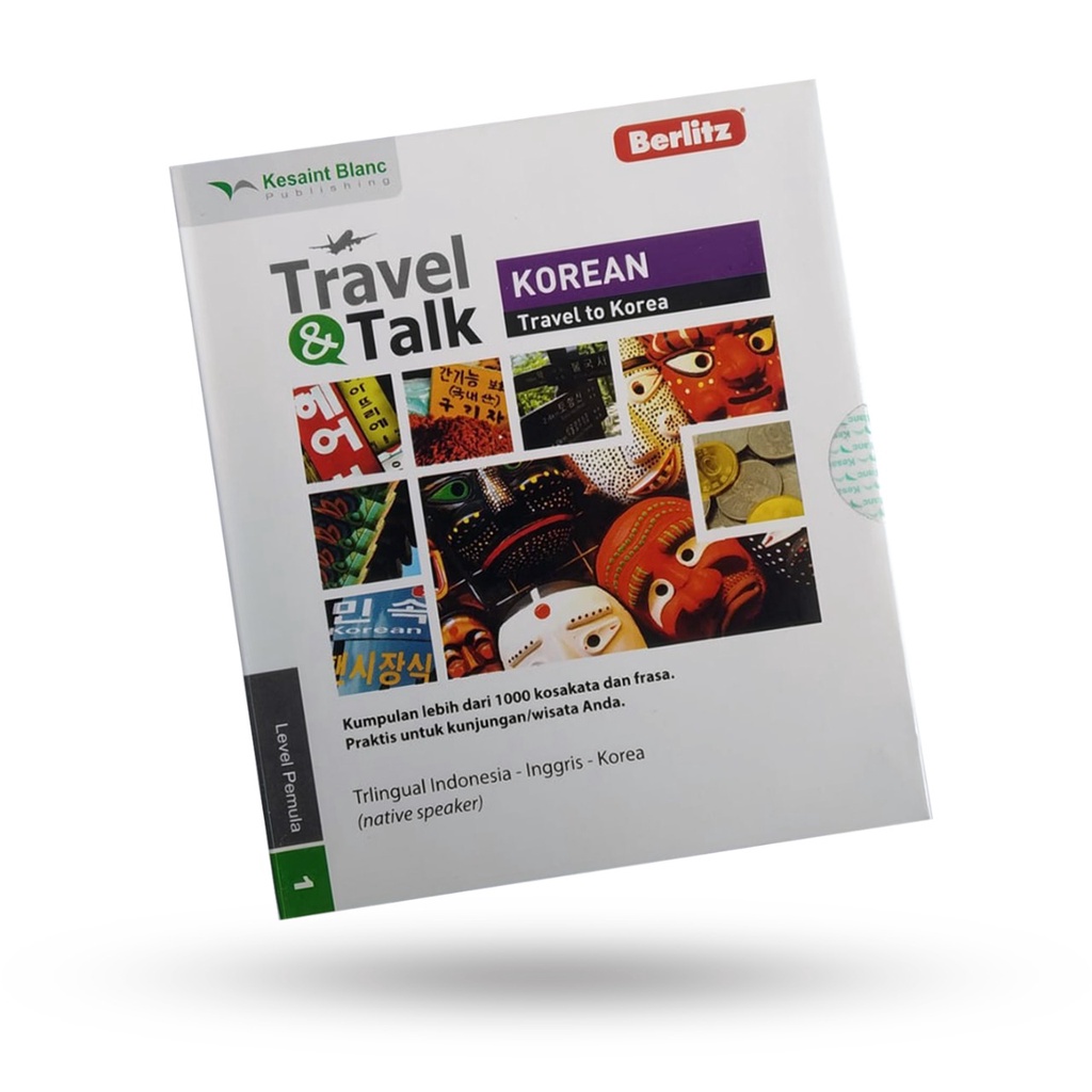 Jual Kesaint Blanc - Buku Belajar Bahasa Korea - Travel and Talk Korean + Audio | Shopee Indonesia