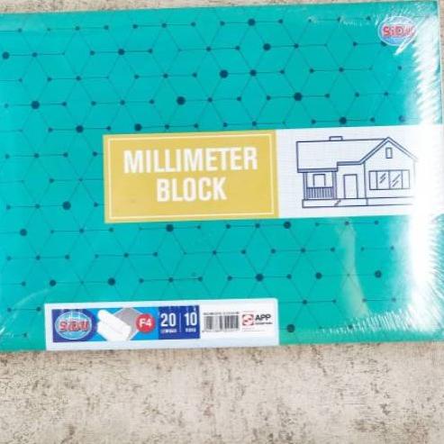 Jual Murah SIDU Millimetre Block F4 & A3 Buku Milimeter Blok Folio ...