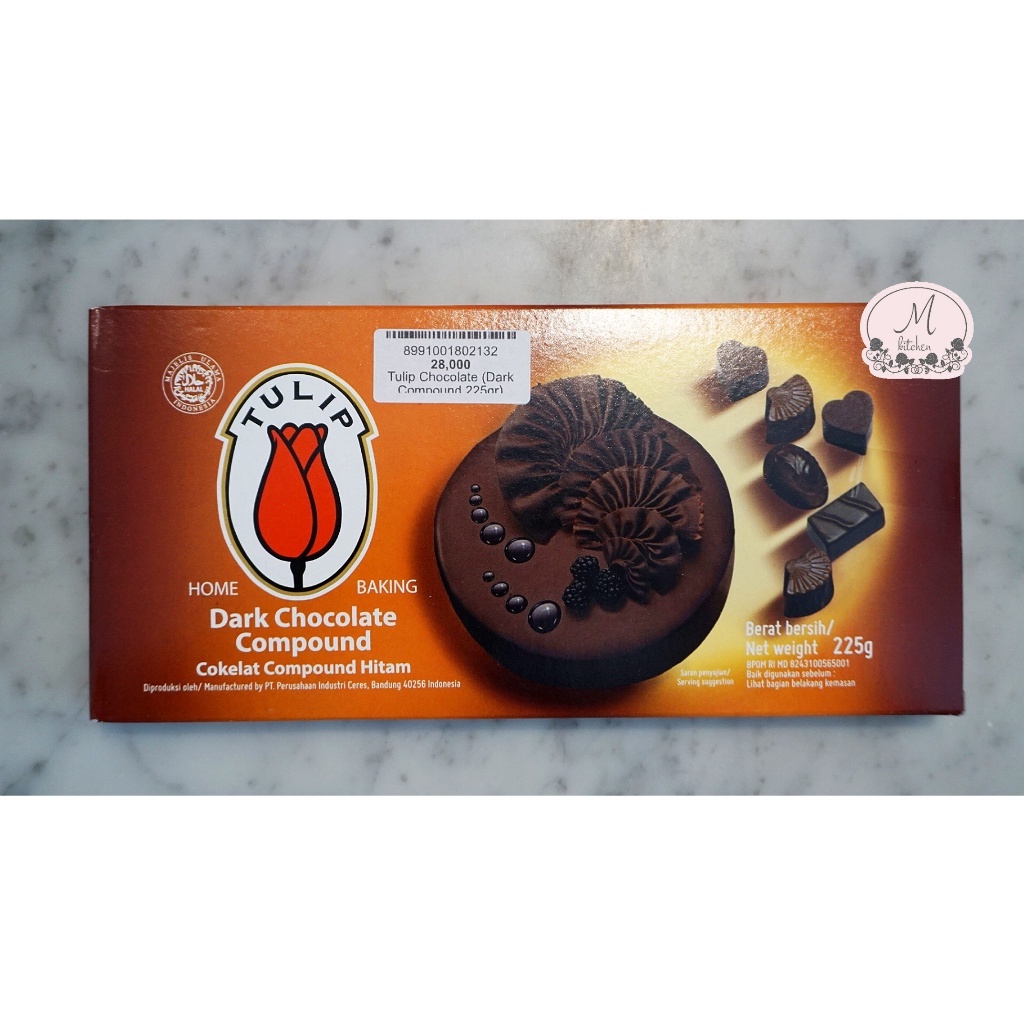 Jual Tulip Dark Chocolate Compound 225gr | Shopee Indonesia