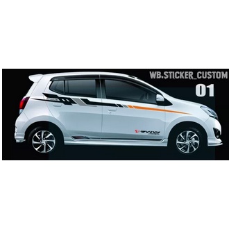 Jual sticker variasi body samping mobil ayla cutting sticker decal ...