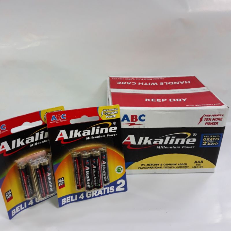 Jual Baterai ABC Alkaline AAA isi 6 pcs / Batere ABC Alkalin | Shopee Indonesia