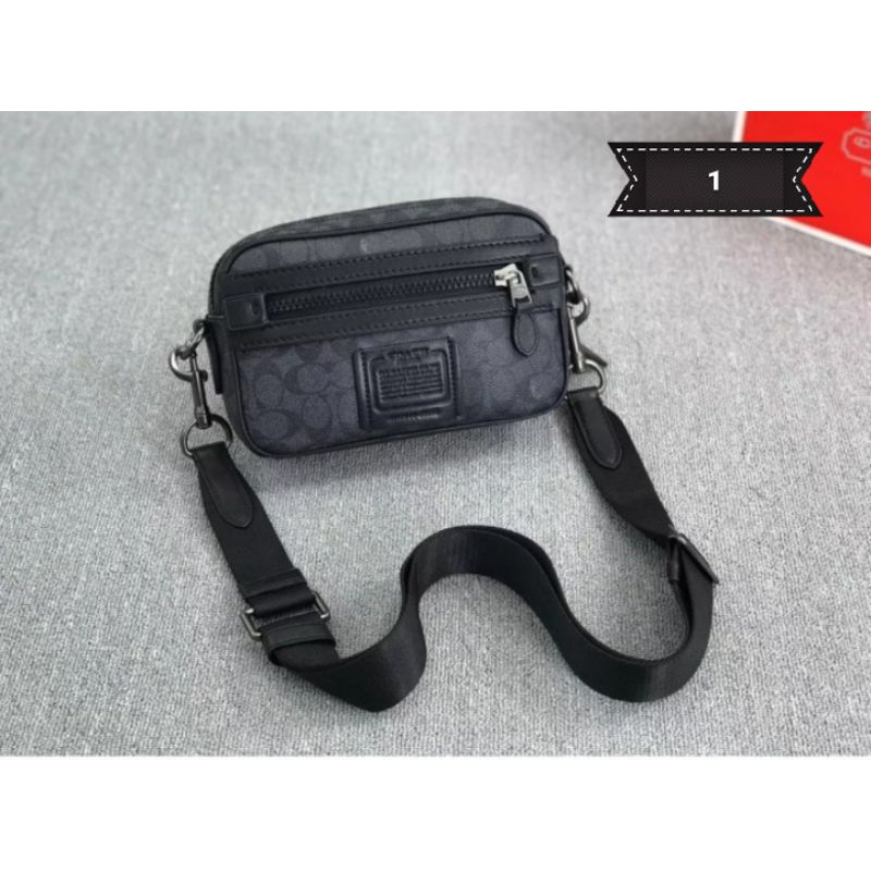 Jual Coach Academy Crossbody in Signature Canvas PRIA / TAS COACH ...