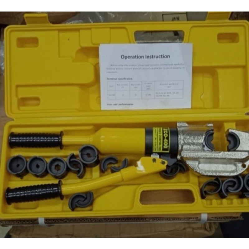Jual Tang crimping skun hidrolik ZCO 400 / Hydraulic crimping Tool 16 ...