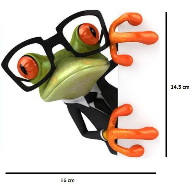Jual Stiker Mobil Unik Lucu Printing Sticker Frog Kodok Jas Ngintip ...