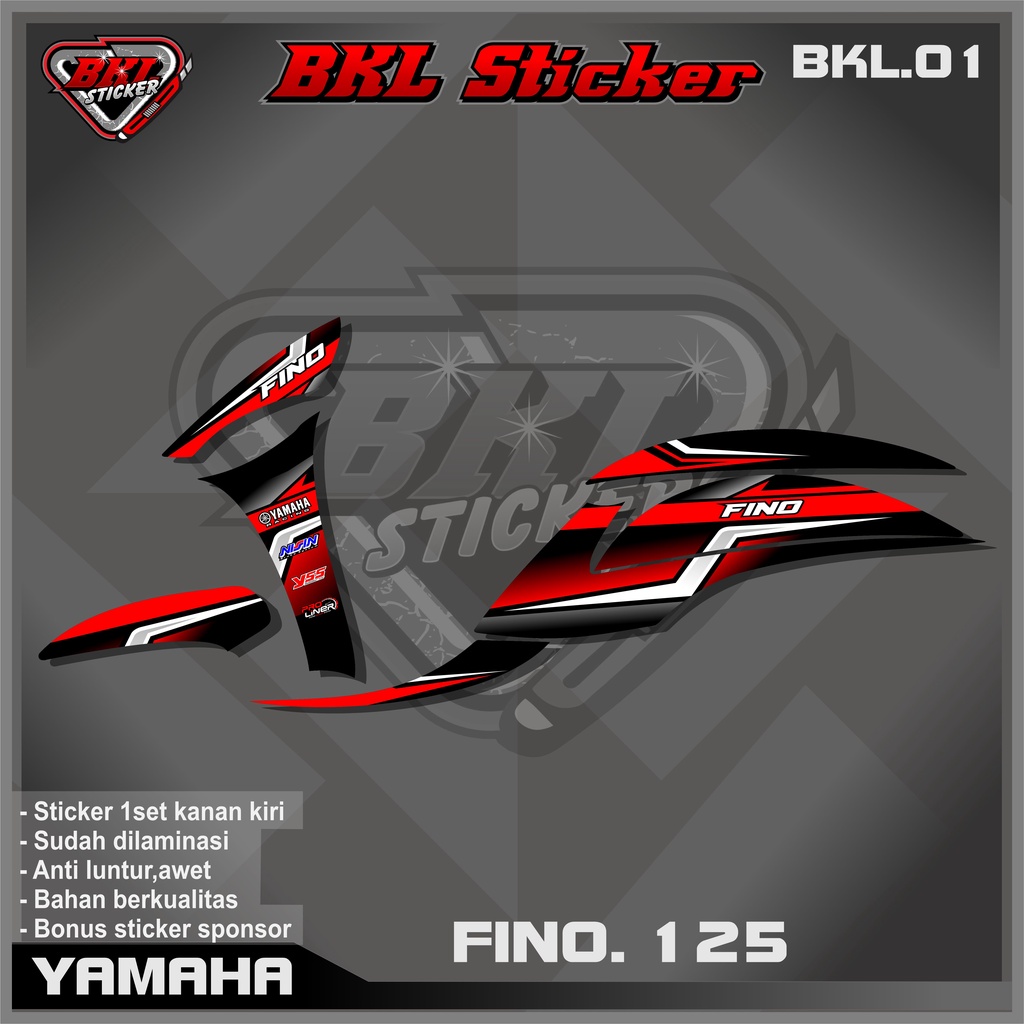Jual Stiker Striping Motor Variasi Lis FINO 125 semi full Body Desain ...