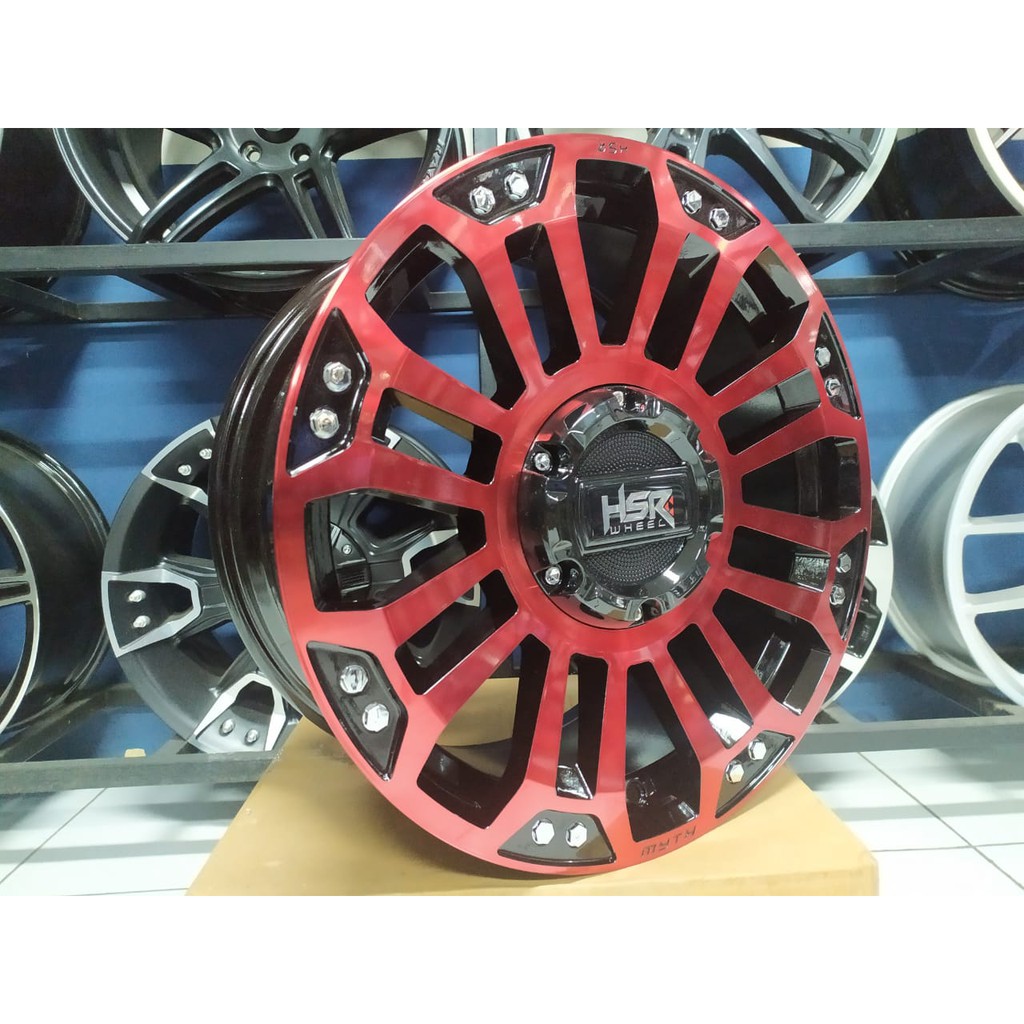 Jual Velg Racing Ring 18 Hsr Myth05 Warna Black Red Untuk Civic Camry ...