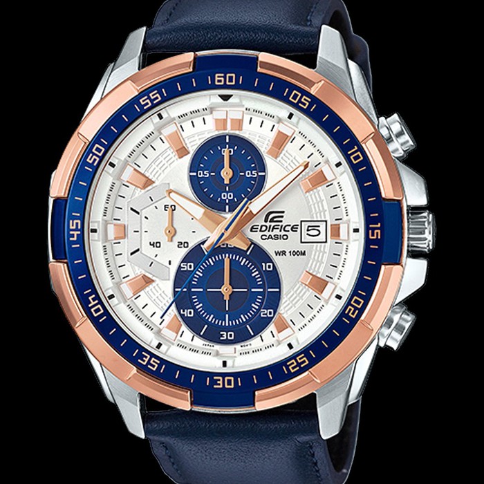 Jual Jam Tangan Pria Merk Casio Edifice Type : EFR 539 Baterai Blue ...