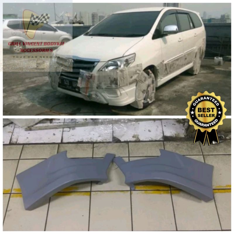 Jual Bodykit tambahan bumper depan Kanan Kiri innova inova Luxury 2014 ...
