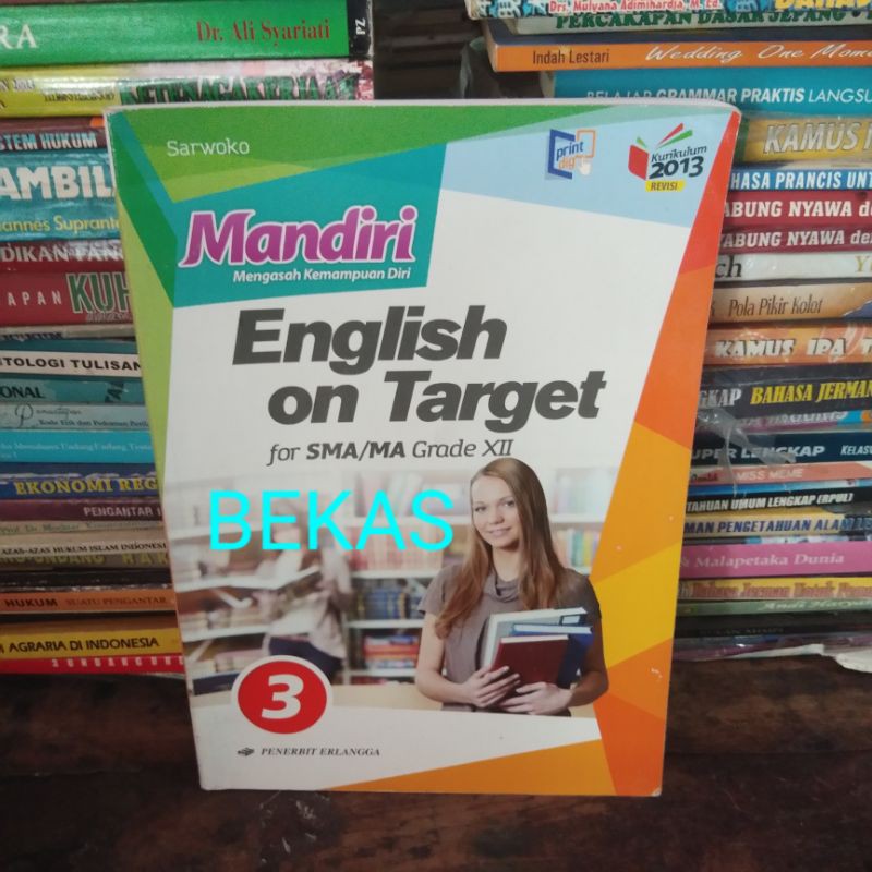 Jual Buku Soal Mandiri Bahasa Inggris English On Target kelas 12 XII 3 III SMA Penerbit Erlangga ...