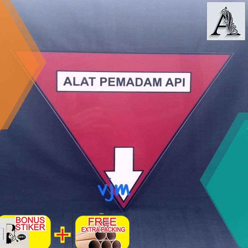 Jual Grosir sign label alat pemadam kebakaran plat rambu APAR acrylic ...