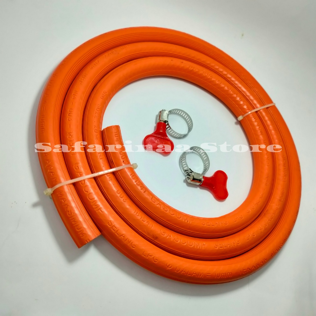 Jual SELANG LPG GAS LPG 2 LAPIS 3 LAPIS 5 LAPIS ORANGE MERAH SERAT BAJA ...