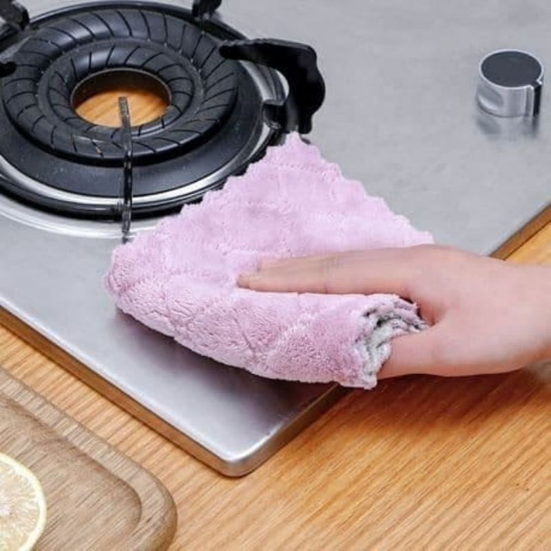 Jual KAIN LAP HALUS ANTI MINYAK Microfiber Piring Dapur Serbaguna ...