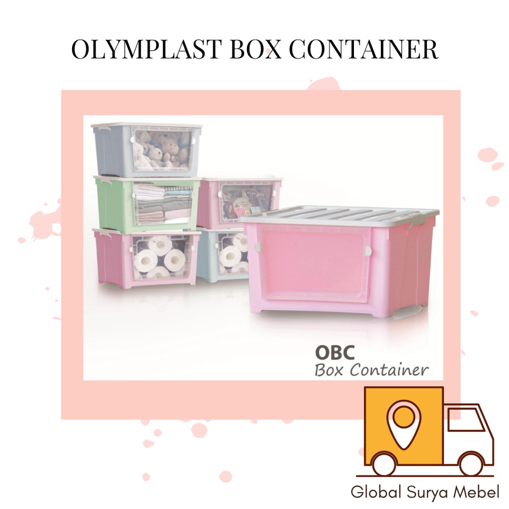Jual OBC BOX CONTAINER merk OLYMPLAST/KOTAK SERBAGUNA 62 Liter | Shopee ...