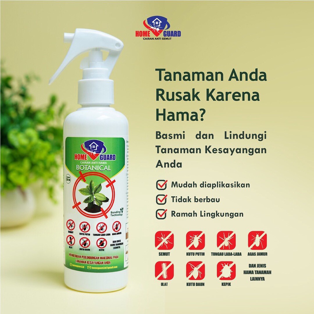 Jual Home Guard Botanical 100ml Anti Hama Tanaman/Anti Kutu Putih/Anti ...