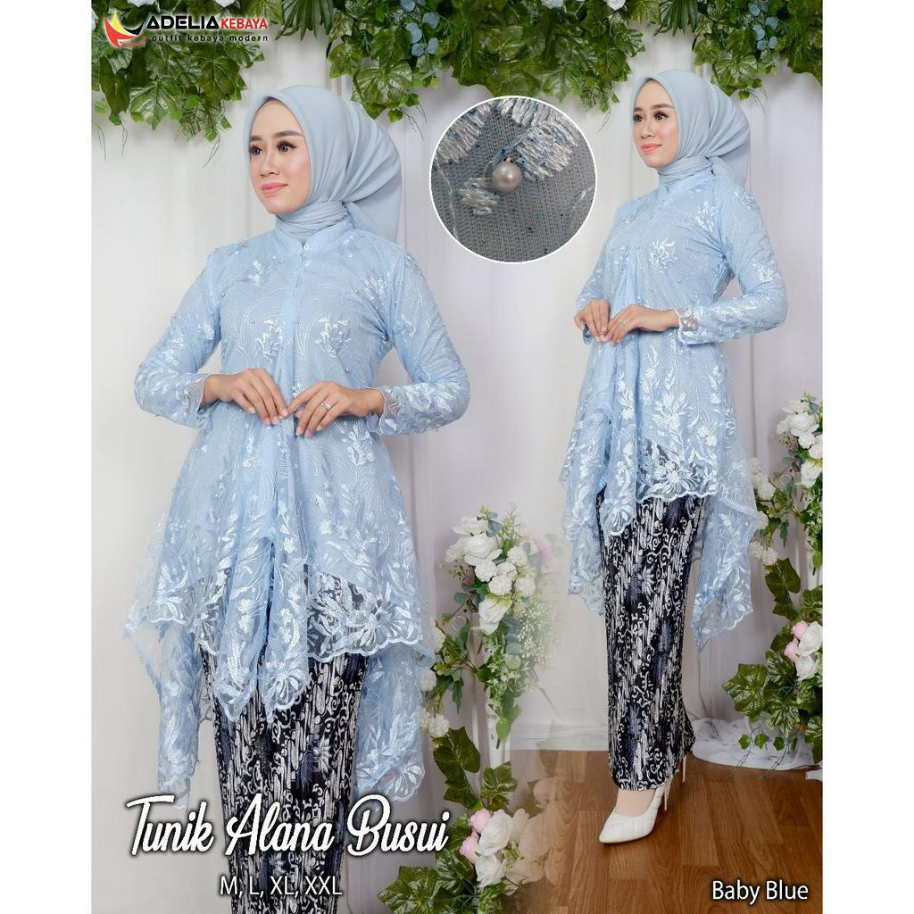 Jual ALANA SET TUNIK ( BUSUI ) / SETELAN KEBAYA WISUDA / KEBAYA ...