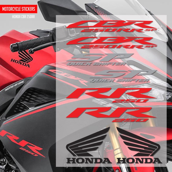 Jual Sticker Logo Honda CBR 250RR CBR250RR SP DEcal Stiker Cbr 250 R ...