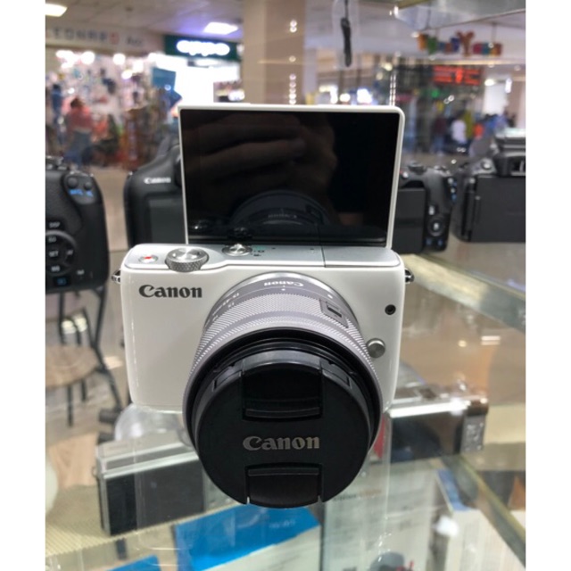 Jual CANON EOS M10 KIT 15-45MM IS STM PROMO EX DISPLAY WIFI 18MP FULLHD MULUS BAGUS LENGKAP SIAP ...