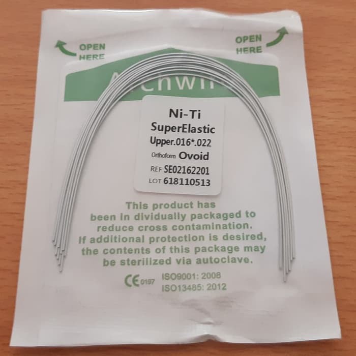 Jual Dental Kawat Niti Recta kawat behel gigi Niti Recta 16x22 UPPER ...