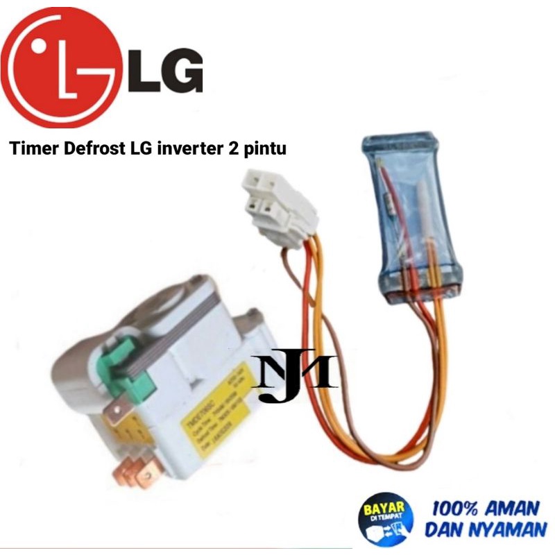 Jual [1 SET] Timer dan sensor defrost bimetal kulkas LG 2 pintu inverter | Shopee Indonesia