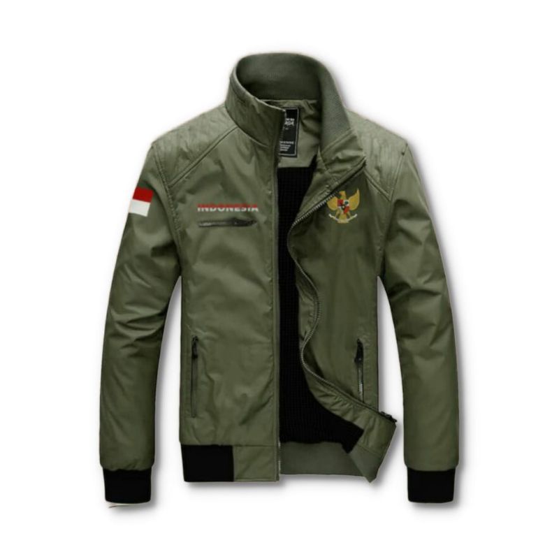 Jual JAKET PRIA PARASUT TAHAN AIR BOMBER GARUDA | Shopee Indonesia