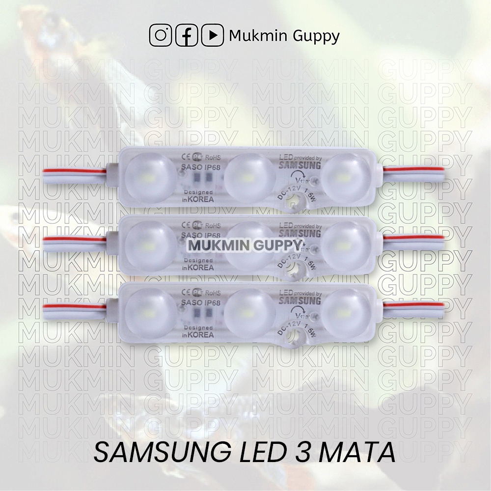 Jual Lampu Samsung LED Modul 1,5wat 12V DC Warna Putih | Shopee Indonesia